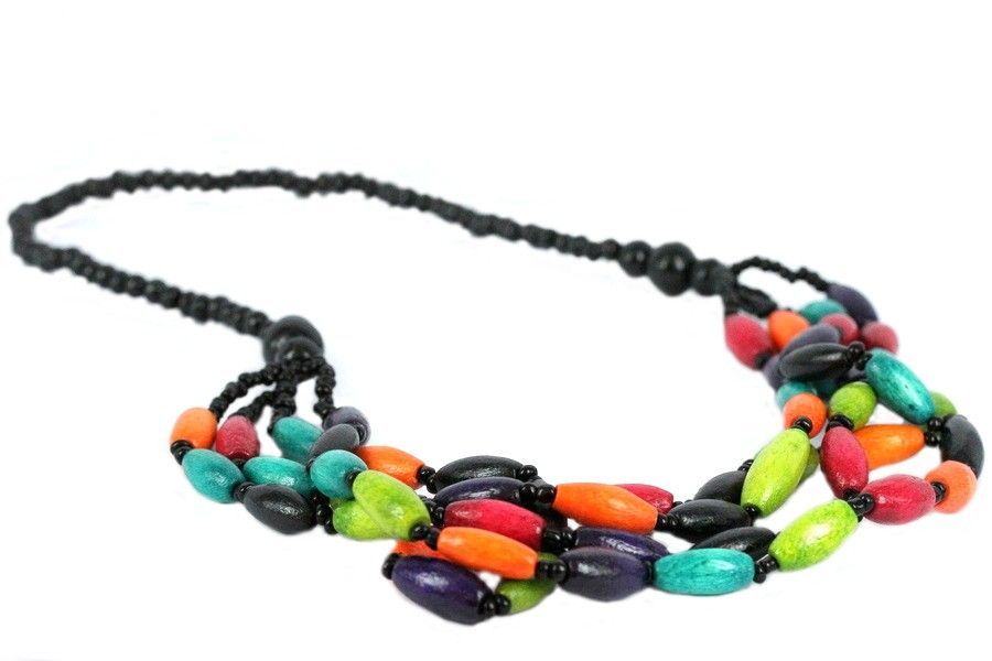 Collier multicolores et fantaisie Collier multicolores et fantaisie