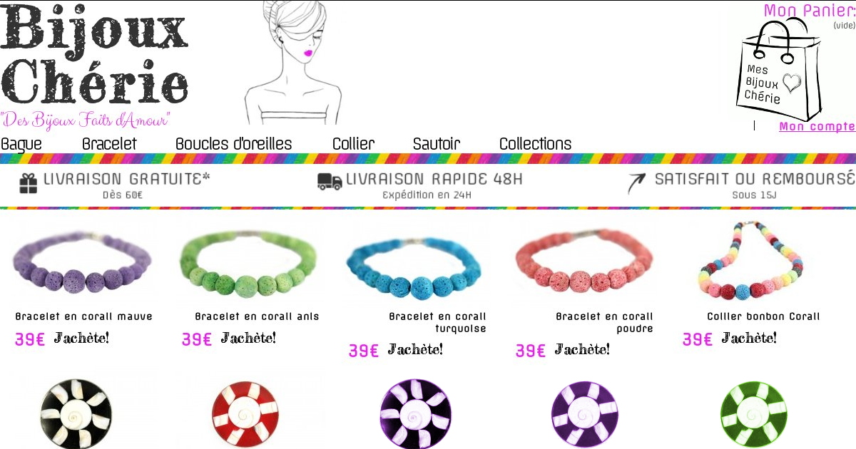 Bijoux en corail véritable